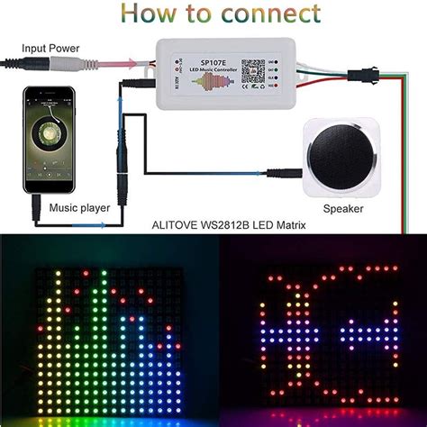 FULL WIFI Rgb SP107E Pixel Ic Spi Muziek Bluetooth Grandado