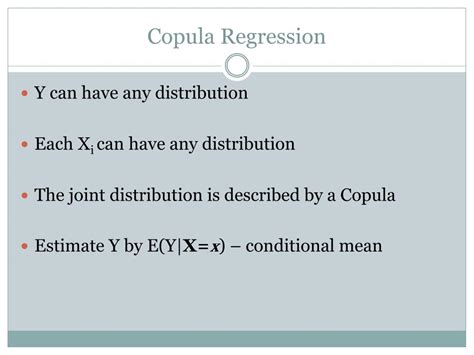 Ppt Copula Regression Powerpoint Presentation Free Download Id3222231