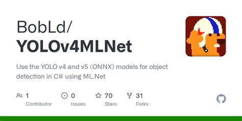 GitHub BobLd YOLOv4MLNet Use The YOLO V4 And V5 ONNX Models For