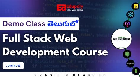 Full Stack Web Development Course Demo Class Youtube