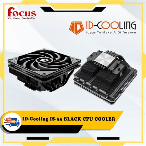 Id Cooling Is 55 Black Cpu Cooler Best Performing Cooler At 55mm Height