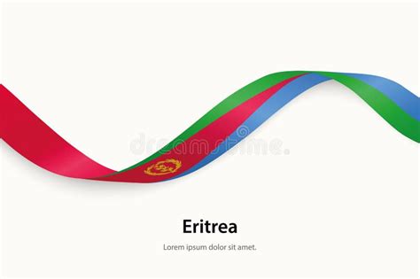 Eritrea Flag Waving In The Wind Flag Of Eritrea Images Stock Illustration Illustration Of