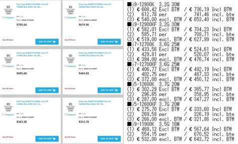 Intel Alder Lake S Unlocked Processor Prices Leak Cpu News