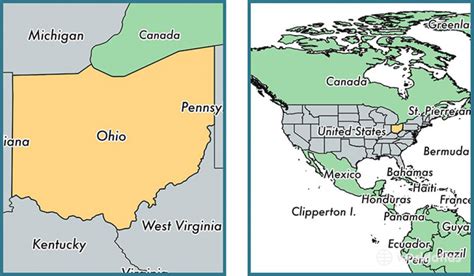 Ohio State Map Printable Map