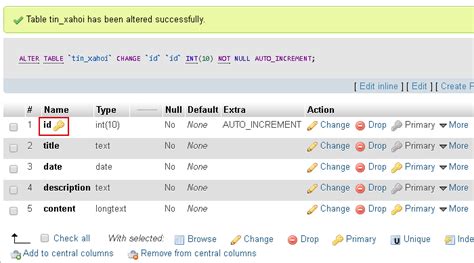 Tạo table phpMyAdmin Hướng dẫn học PHP Học web chuẩn