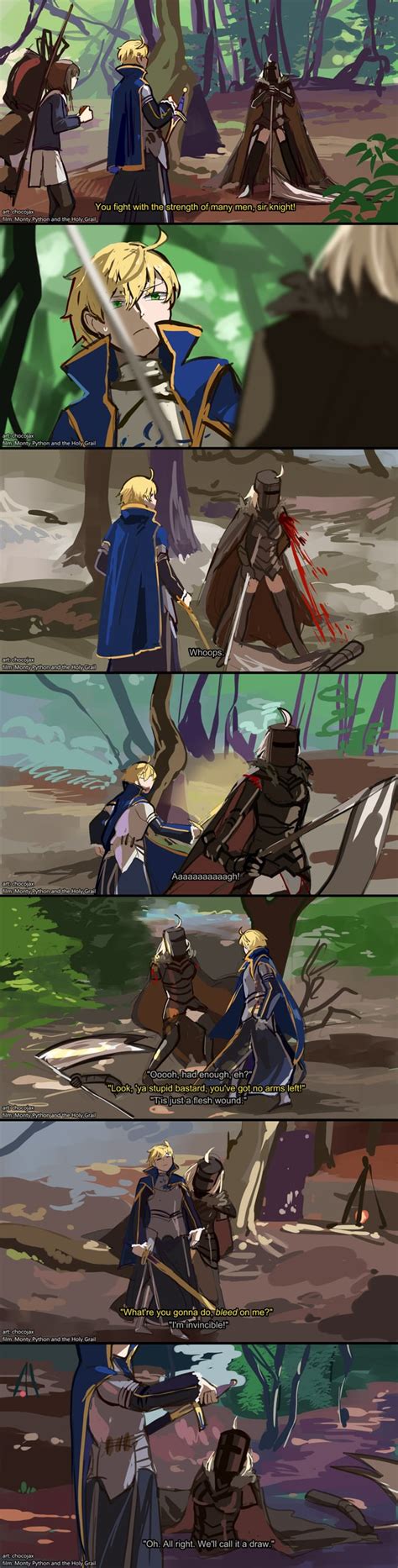 Fgo X Monty Python And The Holy Grail Chocojax Rgrandorder