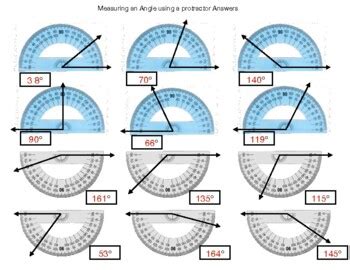Measuring And Drawing An Angle Using A Protractor By Northeast Education