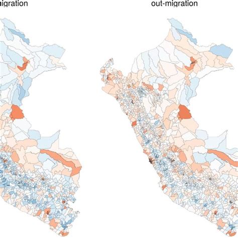 Spatial Distribution Of Migration Rates 2012 2016 Period At