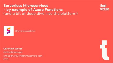 Serverless Microservices By Example Of Azure Functions And A Bit Of