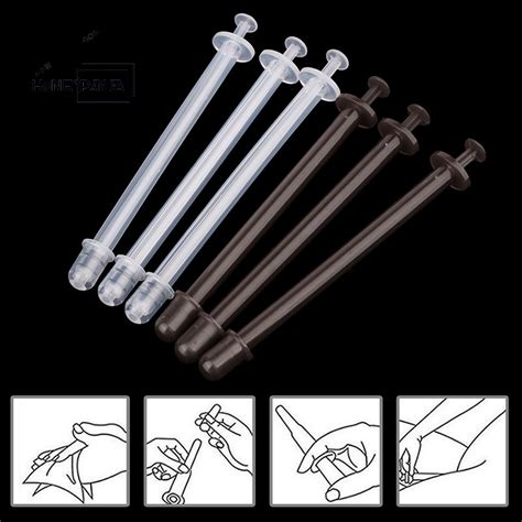 Honeypanda 10Pcs Disposable Vaginal Suppository Applicator Lubricant Injector Lube Anal Nasal
