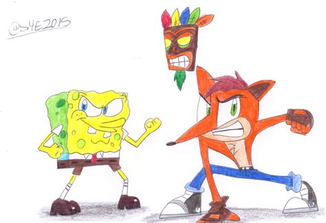 Crash And Spongebob By Jh Production On Deviantart
