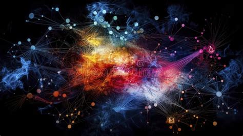 Visualizing Global Connectivity Abstract Aerial View Of Social Network Map And Digital Realm