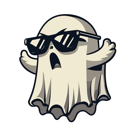 Ghost In Glasses Sticker For Sale By Cuprum13 Swag Cartoon