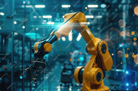 Premium Photo Smart Robot Arm Systems For Warehouse And Factory