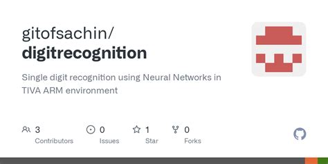 GitHub Gitofsachin Digitrecognition Single Digit Recognition Using Neural Networks In TIVA