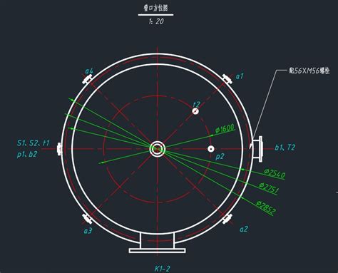 化工设备dn2500列管式反应器cad装配图下载 作图吧