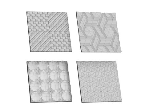Fluted Glass Set 15 3d Model Turbosquid 1905615
