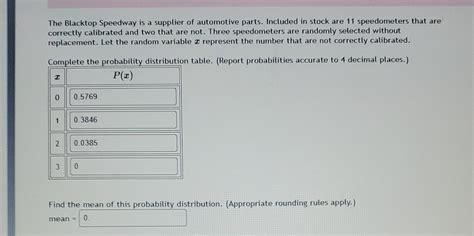 Solved The Blacktop Speedway Is A Supplier Of Automotive Chegg