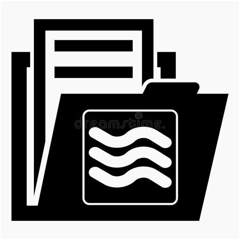 Folder And Wind Icon Weather Station Data Stock Vector Illustration