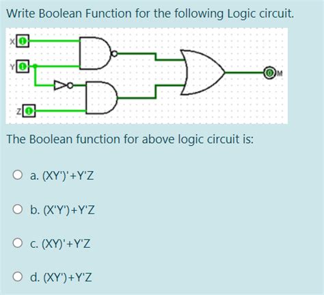 Solved Write Boolean Function For The Following Logic Chegg Com