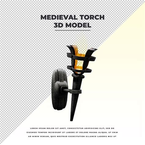 Premium Psd Medieval Torch