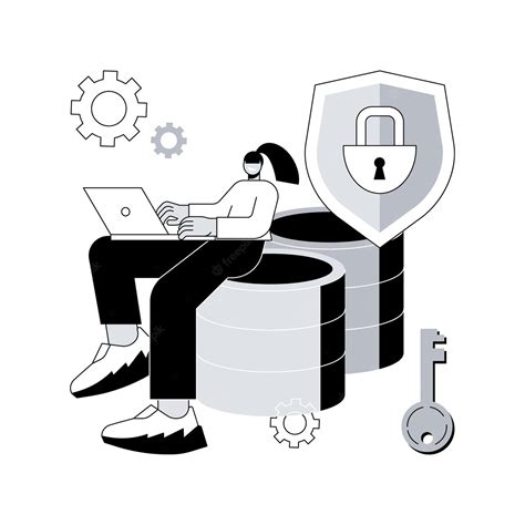 Premium Vector Cyber Security Data Protection Abstract Concept Vector