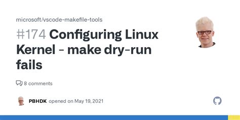 Configuring Linux Kernel Make Dry Run Fails · Issue 174 · Microsoft