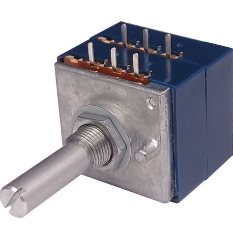 Japan Alps Rk27 250kax2 Log Stereo Volume Potentiometer Dual 250k