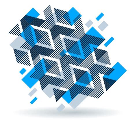 Isometric 3d Cubes Vector Abstract Geometric Background Abstraction Art Polygonal Graphic