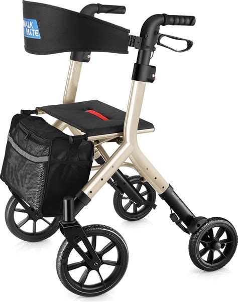 Walk Mate Rollator Walker For Seniors Taller 53~7ft With