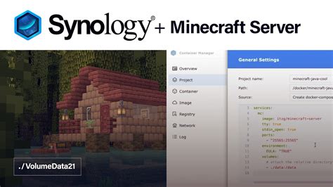 How To Install A Minecraft Server On A Synology Nas With Just Container Manger Docker Compose