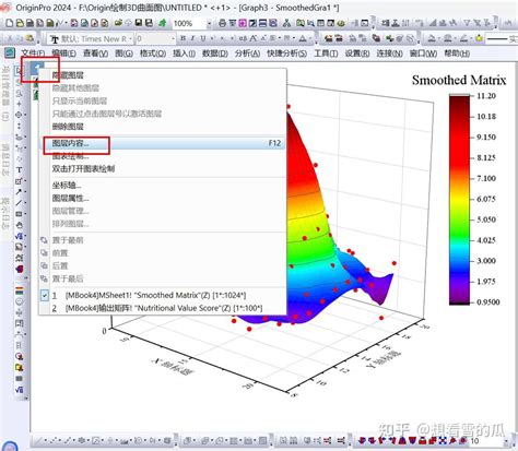 Origin将3d散点图升级为高大上的带投影3d曲面图 知乎