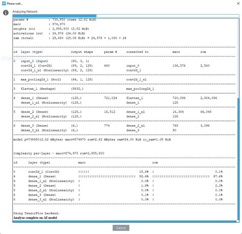x cube ai model validation error stmicroelectronics community