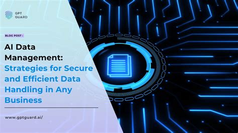Ai Data Management Strategies For Secure And Efficient Data Handling