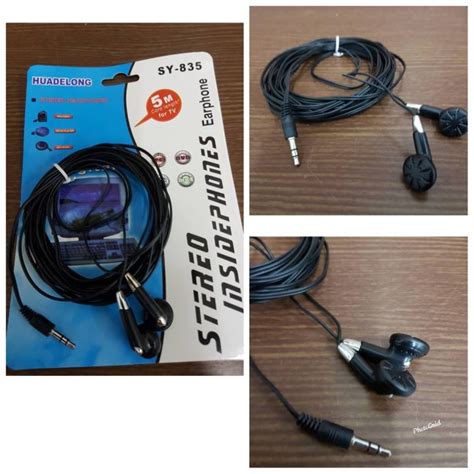 ⊿หูฟังต่อทีวี คอมพิวเตอร์ แจ๊ค 3 5 Mm สายยาว 5 เมตร สำหรับดุทีวี ดุหนังโดยไม่รบกวนคนรอบข้าง