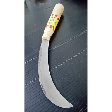 中型 不鏽鋼 木柄 香蕉刀 農作 園藝 鐮鋸 鋸鐮 刀鐮 鐮刀 香蕉採收 割菜 園藝 St 水果 不鏽鋼 白鐵 西德鋼 蝦皮購物