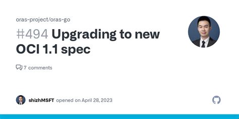 Upgrading To New OCI 1 1 Spec Issue 494 Oras Project Oras Go GitHub