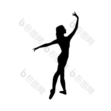 舞女人影矢量画图黑白相间图片 包图网企业站