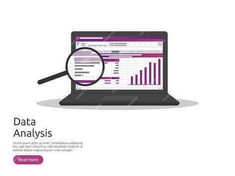 Premium Vector Data Analysis Spreadsheet