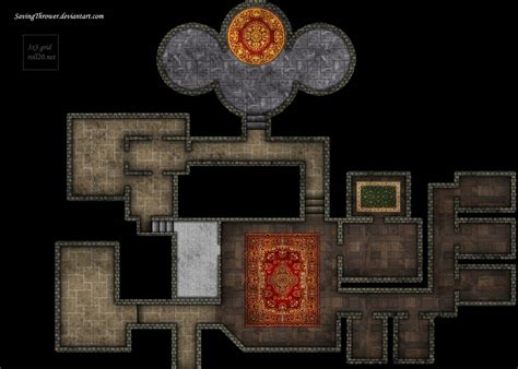 Clean Manor Map For Online Dnd Roll20 By Savingthrower On Deviantart