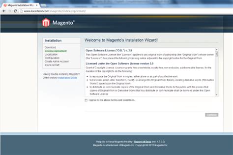 Installing Magento