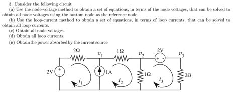 Solved Consider The Following Circuit A Use The Chegg