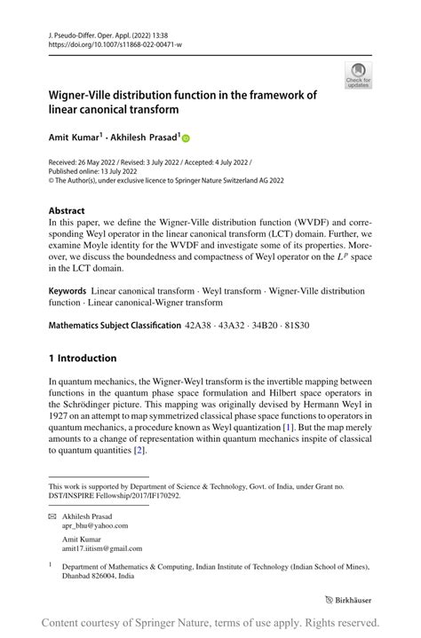 Wigner Ville Distribution Function In The Framework Of Linear Canonical Transform