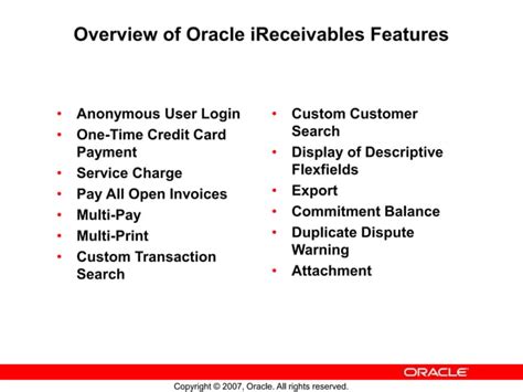 Oracle Receivables Ppt