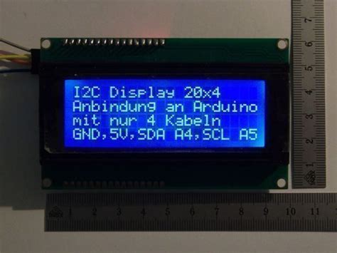 I2c Lcd Display Für Arduino 20x4 Zeichen Mit I2c Interface Neu Und Originalverpackt In Riehen