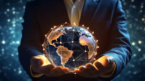 Premium Ai Image Businessman Creating A Wireframe For A Global