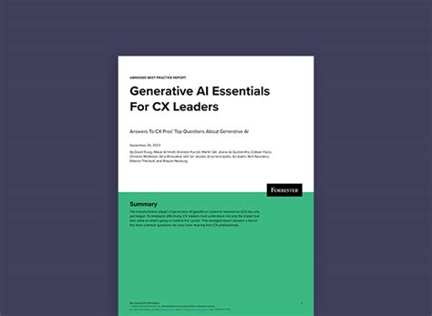 Generative Ai Essentials For Cx Leaders The Economy Digest