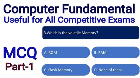 Computer Basic Computer Knowlwdge Computer Quiz Computer Mcq Mcq Part 1 Youtube