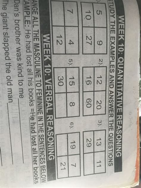 Quantitative Reasoning Education Nigeria