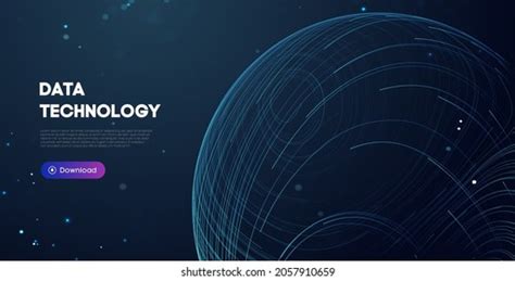 Vector Particle Big Data Visualisation Matrix Stock Vector Royalty Free 1801078354 Shutterstock
